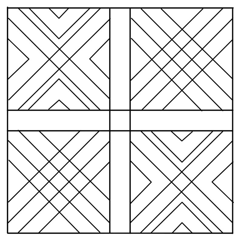 Downloadable and Printable Geometric Coloring Page for Adults and Kids ...