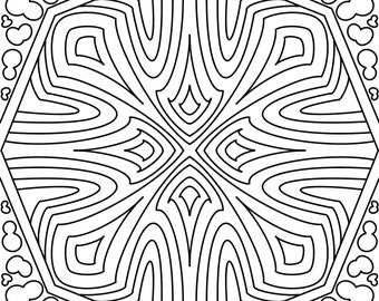 Downloadable and Printable Coloring Page or Template for Adults and ...