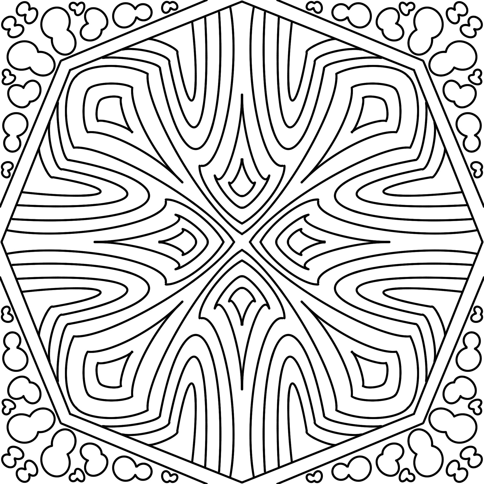 Downloadable and Printable Coloring Page or Template for Adults and ...