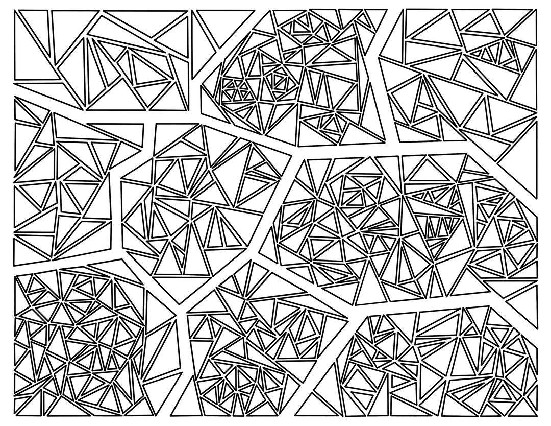 Downloadable and Printable Coloring Page or Template for Adults and ...