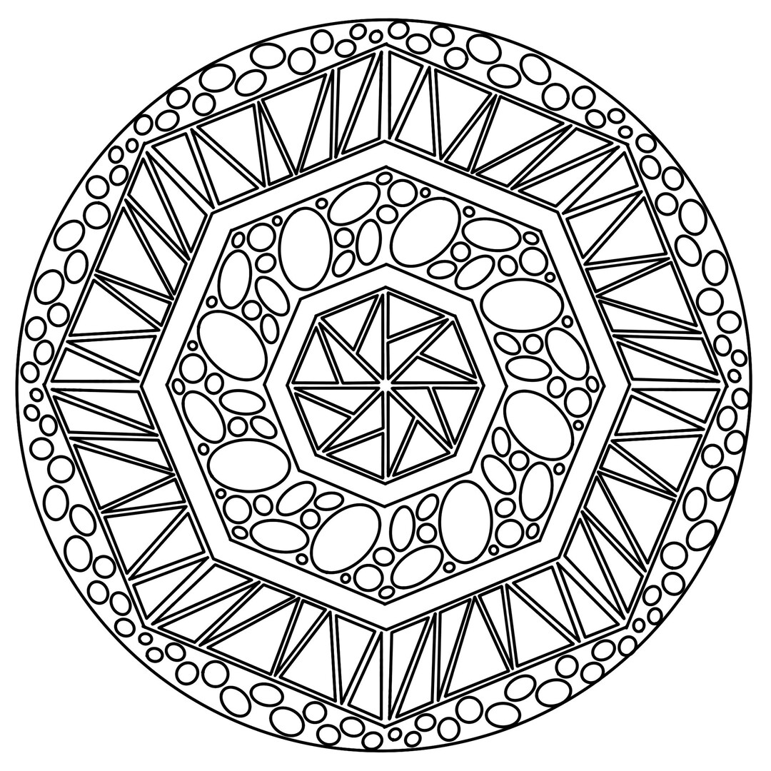 Downloadable and Printable Coloring Page or Template for Adults and ...