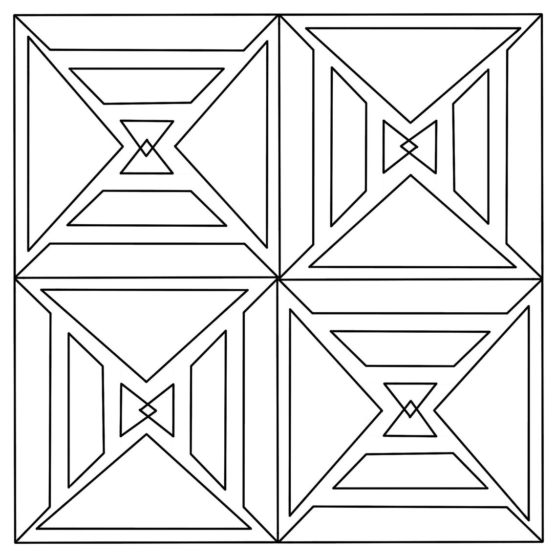 Downloadable and Printable Coloring Page or Template for Adults and ...