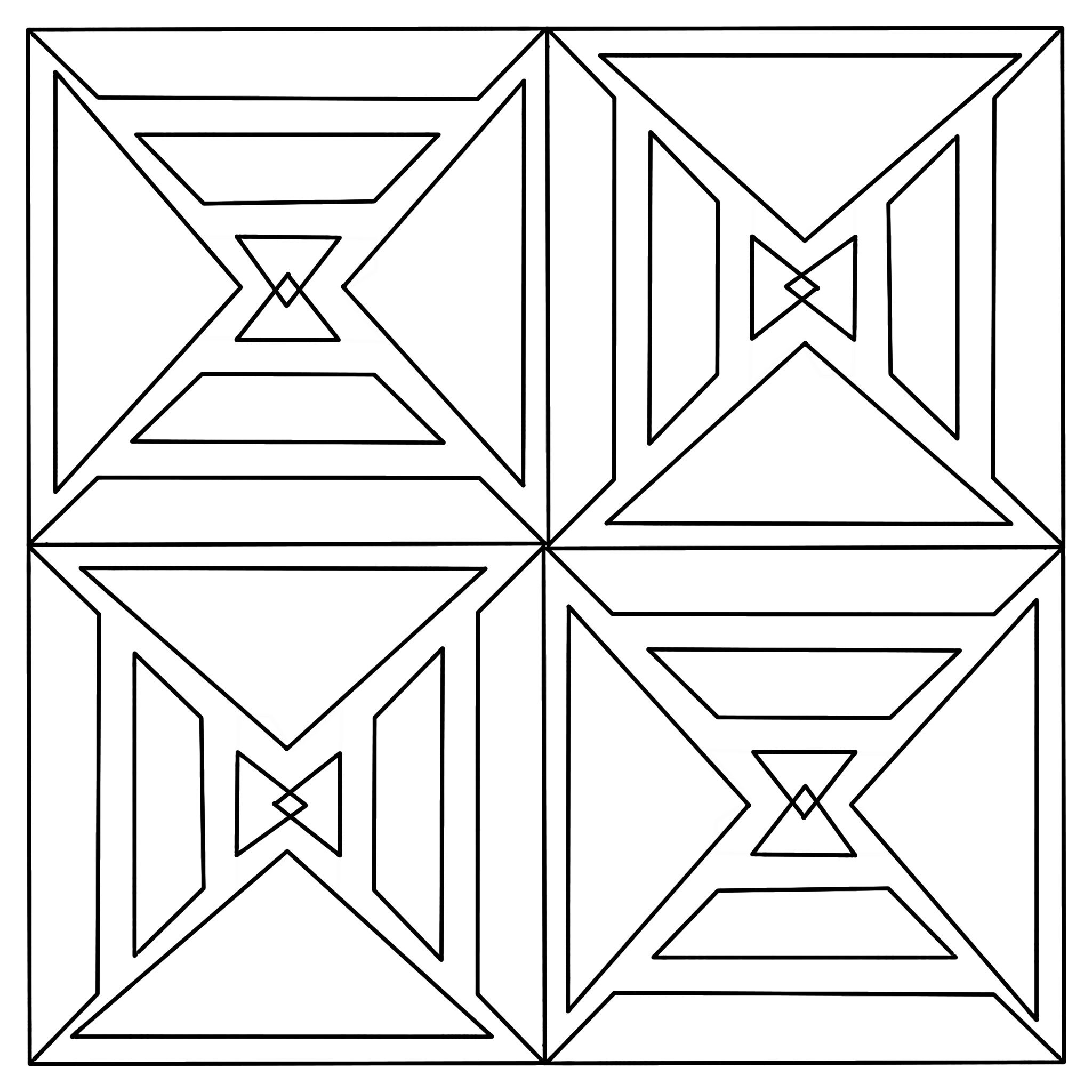 Downloadable and Printable Coloring Page or Template for Adults and ...