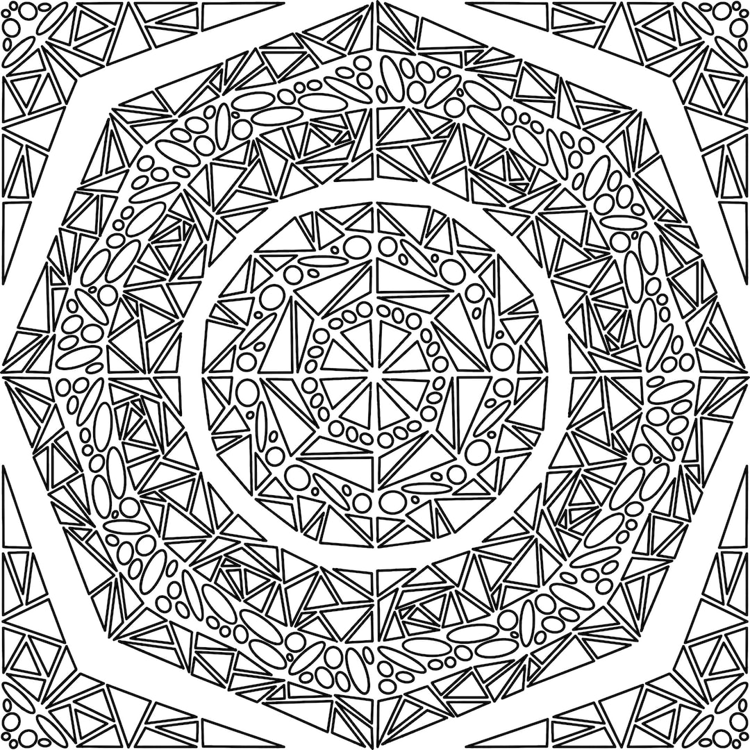 Downloadable and Printable Mandala Coloring Page for All Ages - Etsy
