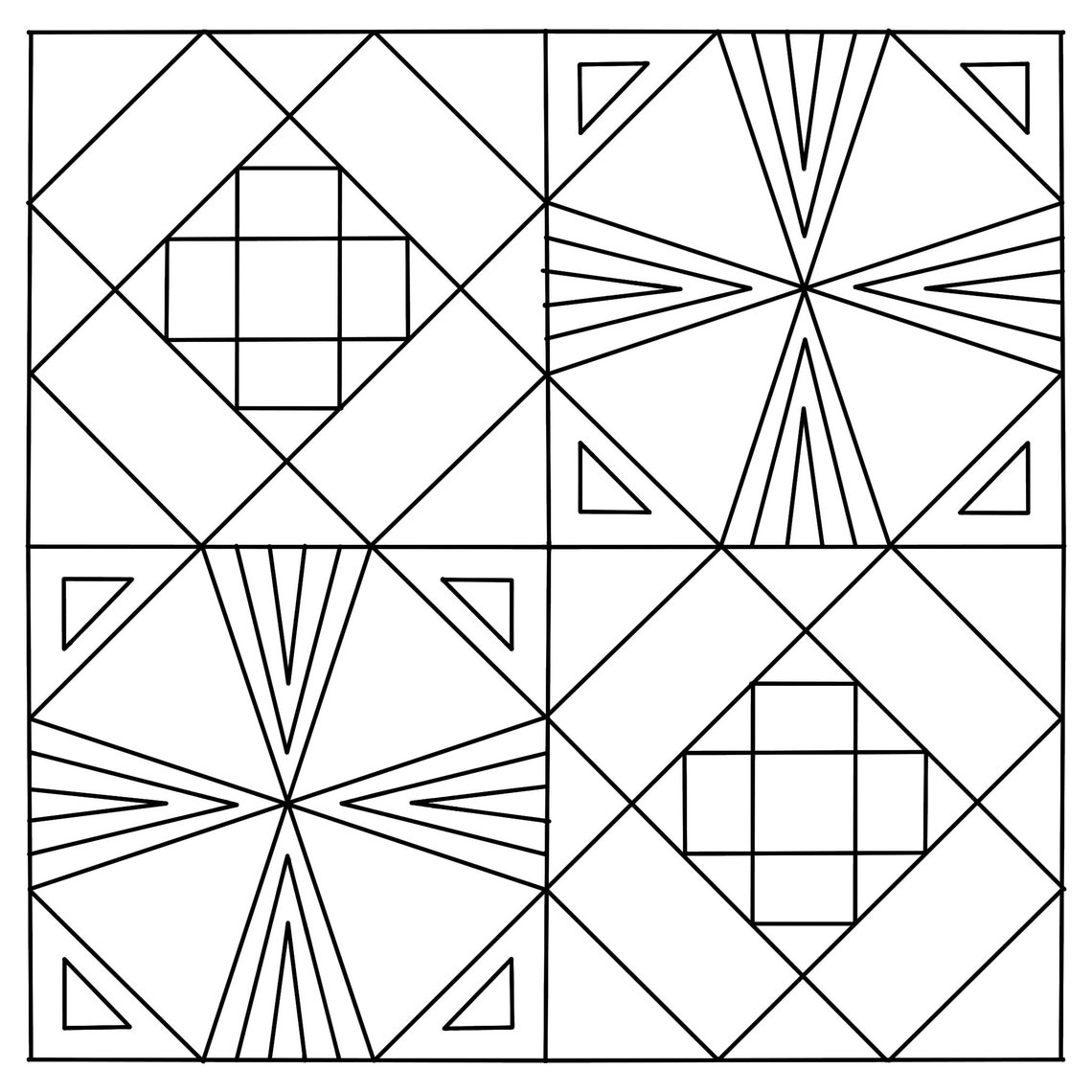 Downloadable and Printable Coloring Page or Template for Adults and ...