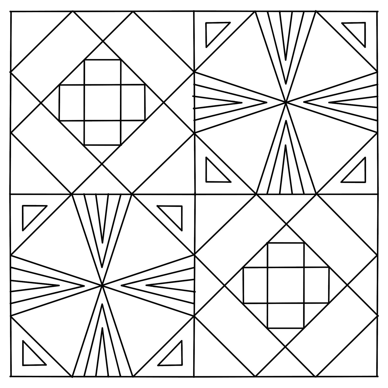 Downloadable and Printable Coloring Page or Template for Adults and ...