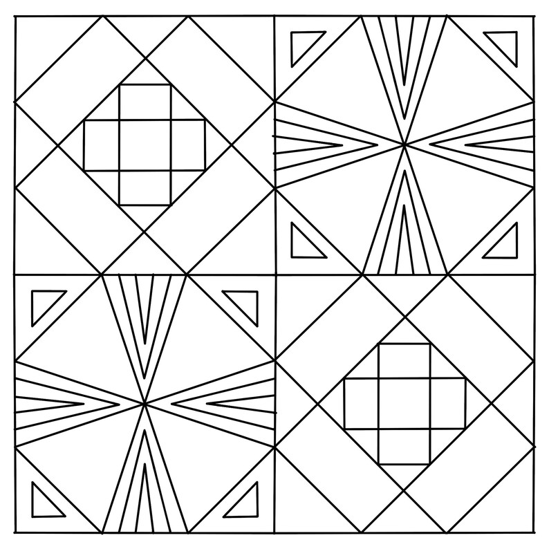 Downloadable and Printable Coloring Page or Template for Adults and ...