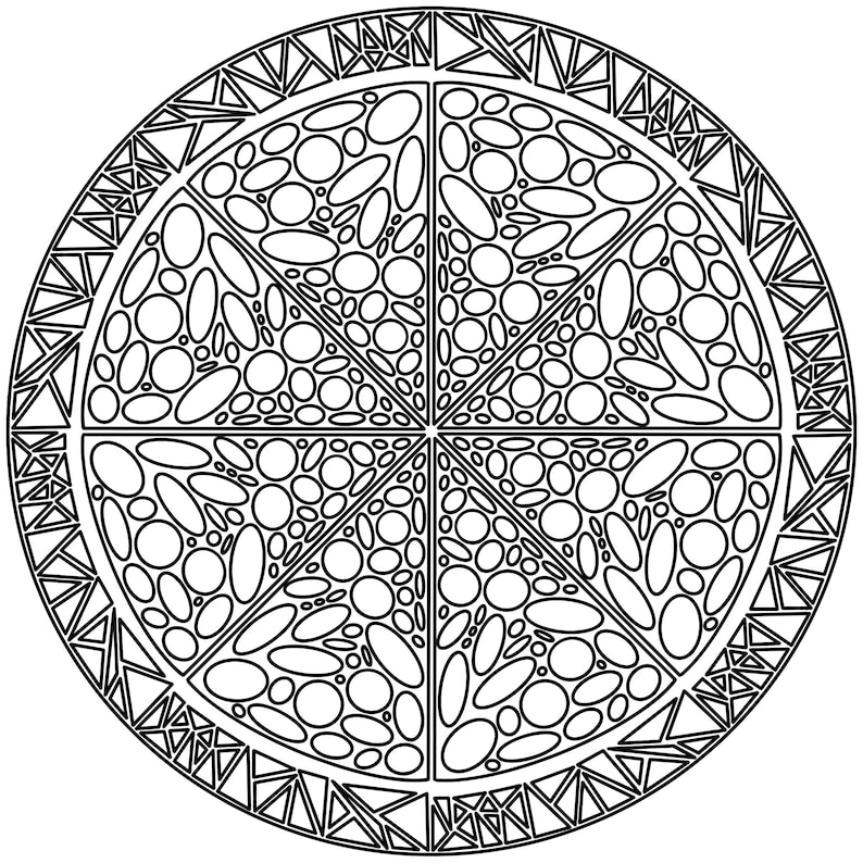 Downloadable and Printable Mandala Coloring Page for Adults and Kids - Etsy