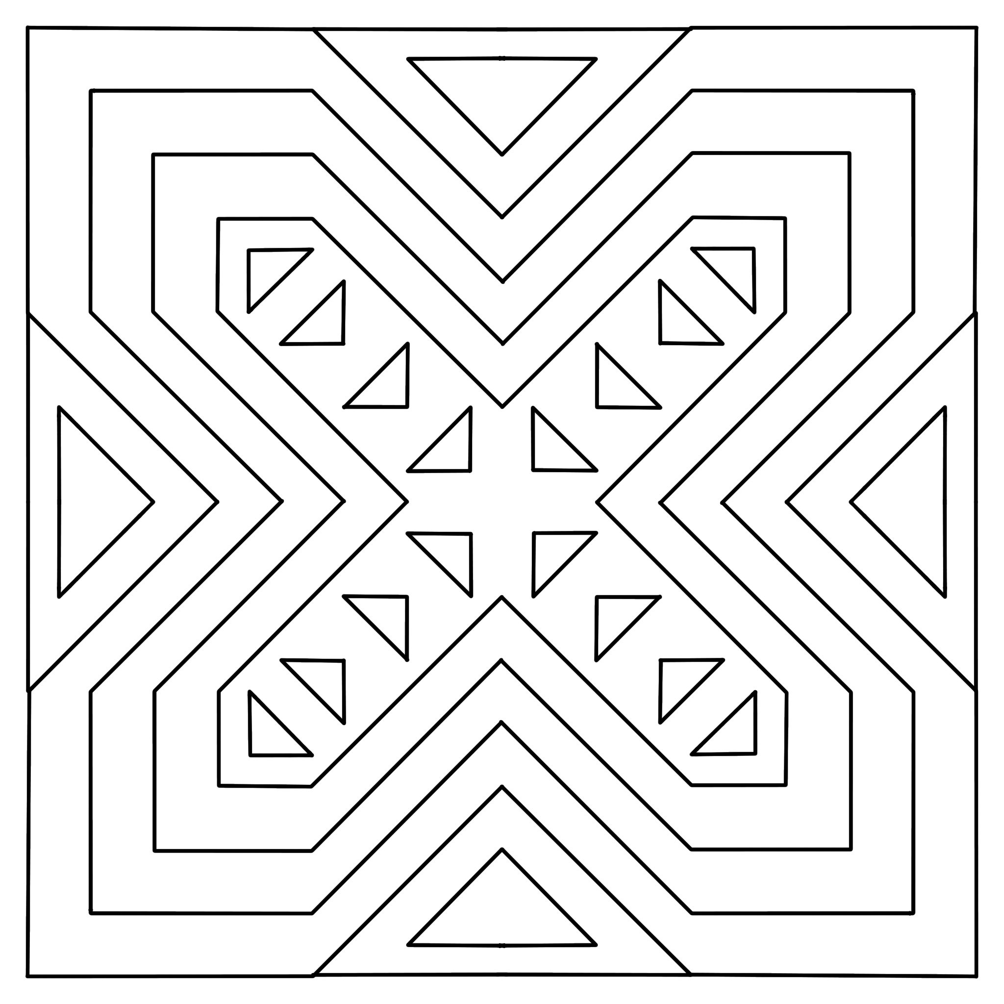 Downloadable and Printable Coloring Page or Template for Adults and ...