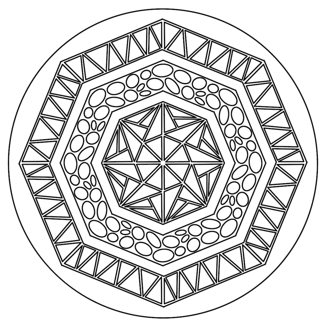 Downloadable and Printable Coloring Page or Template for Adults and ...