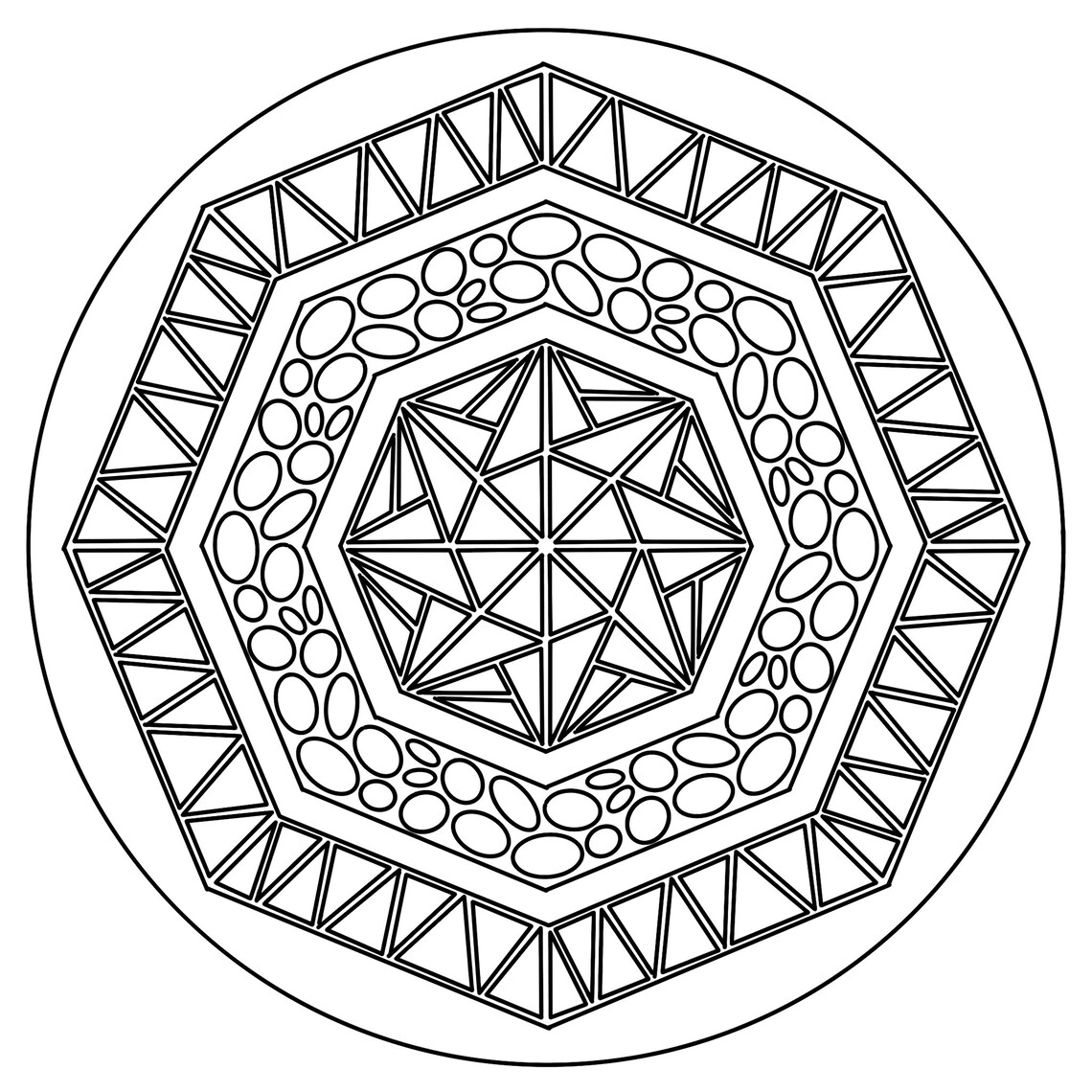 Downloadable and Printable Coloring Page or Template for Adults and ...