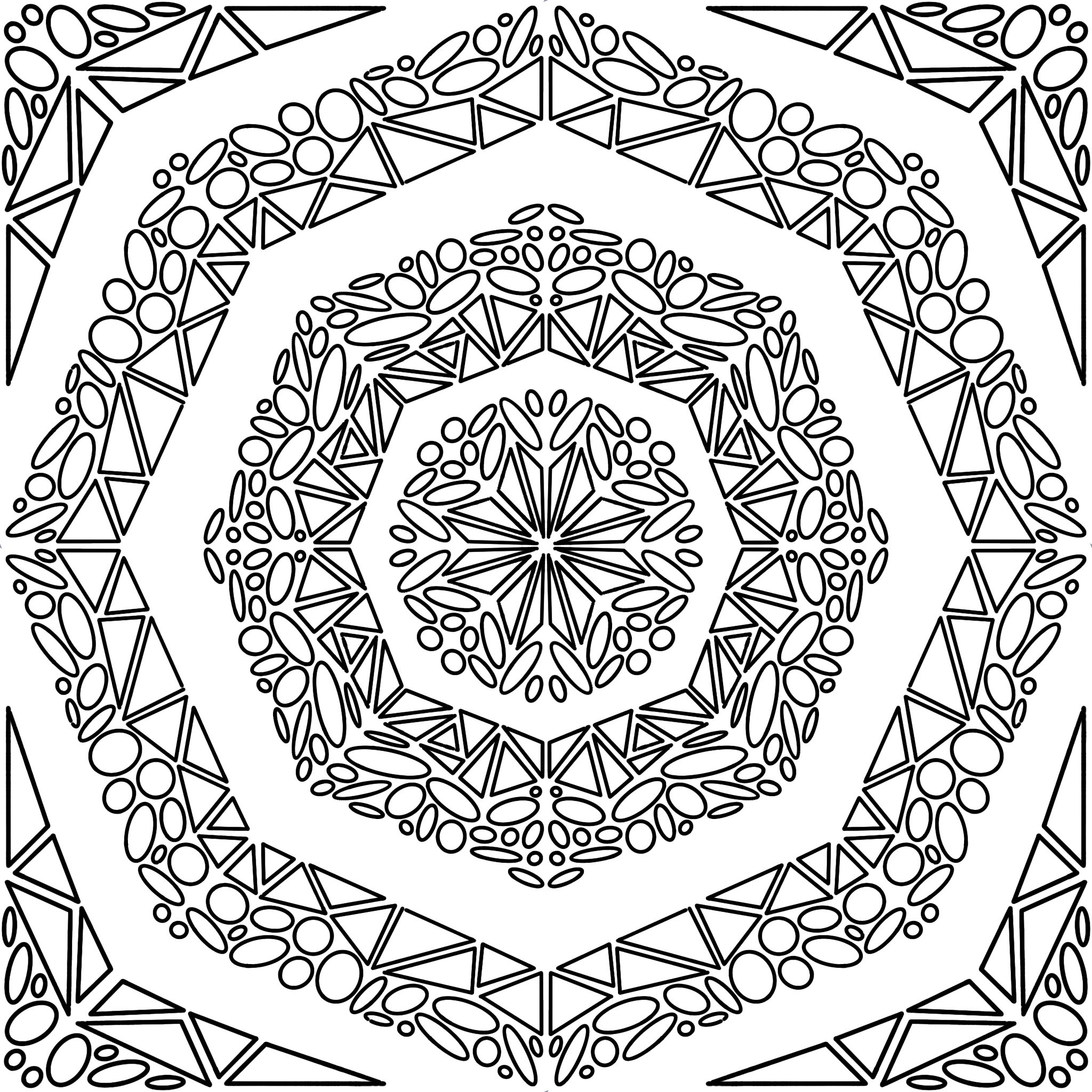 Downloadable and Printable Coloring Page or Template for Adults and ...