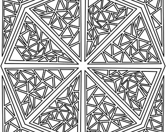 Downloadable and Printable Tartan Coloring Page or Template for Adults ...