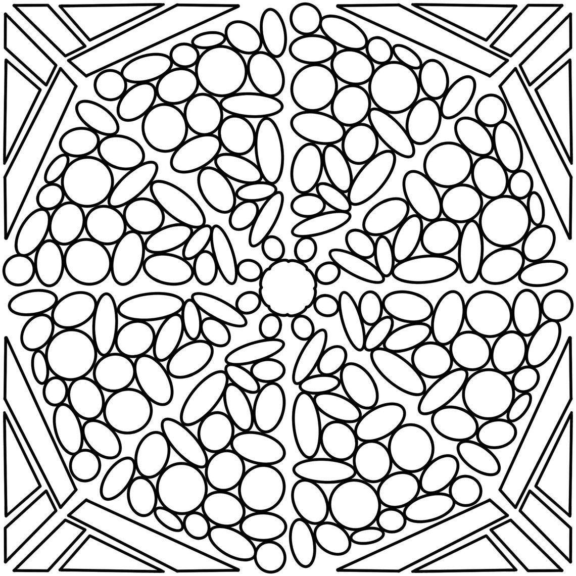 Downloadable and Printable Coloring Page or Template for Adults and ...