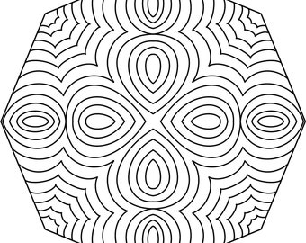 Downloadable and Printable Coloring Page or Template for Adults and ...