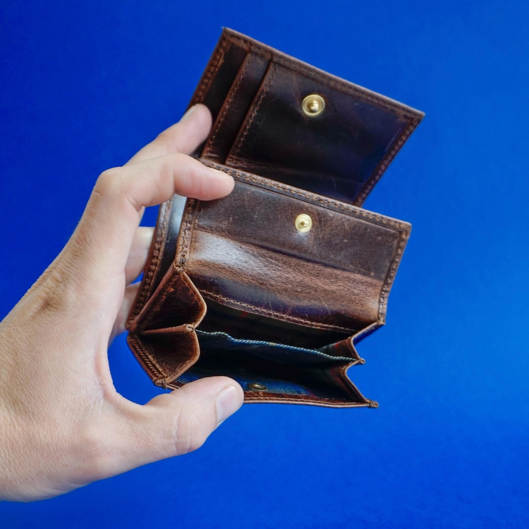 Glebe Wallet Waxed Buffalo Hide - Etsy