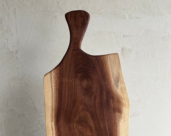 Walnut Live Edge Charcuterie Serving Board Large Charcuterie - Etsy