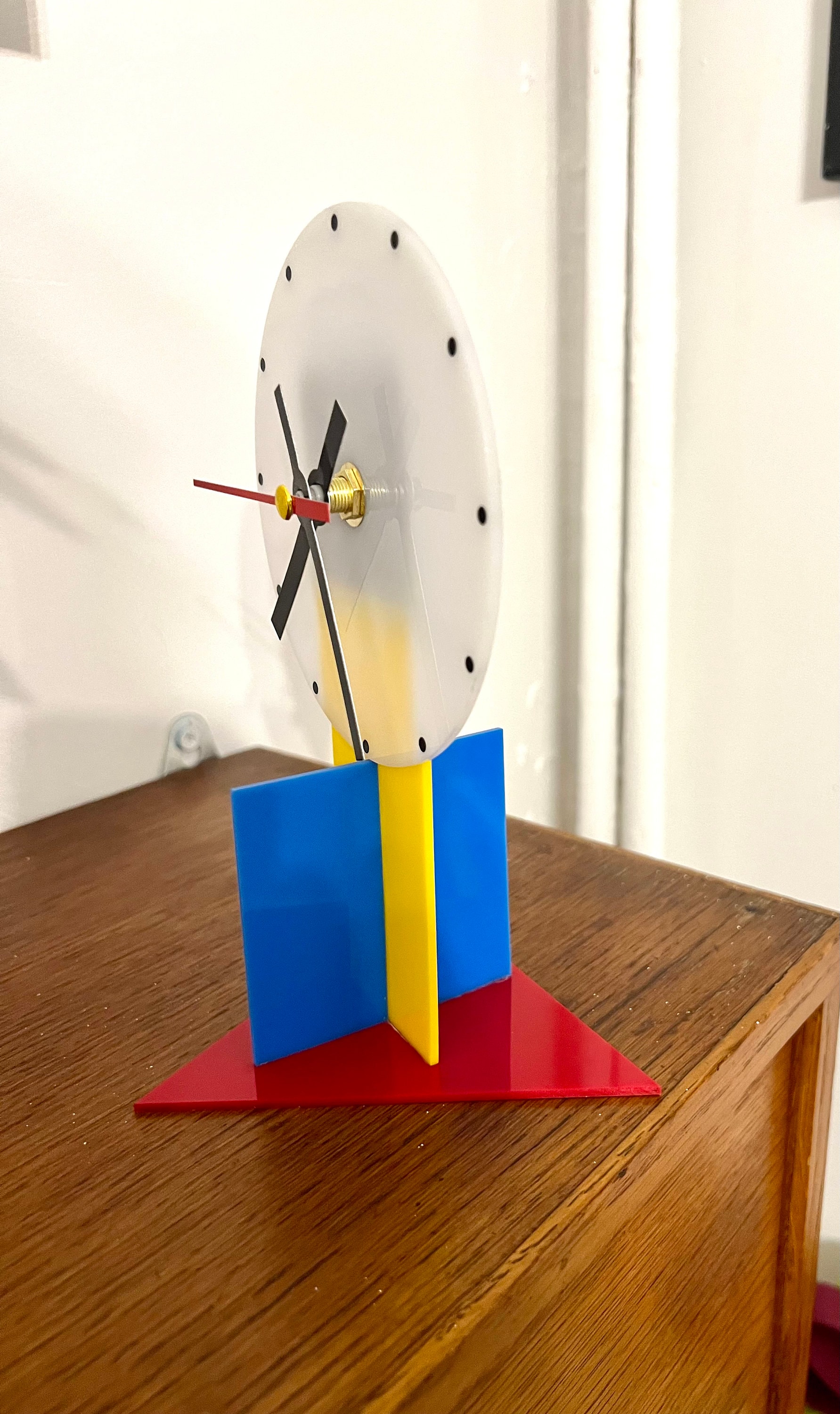 Memphis Mid Century Table Clock - Etsy