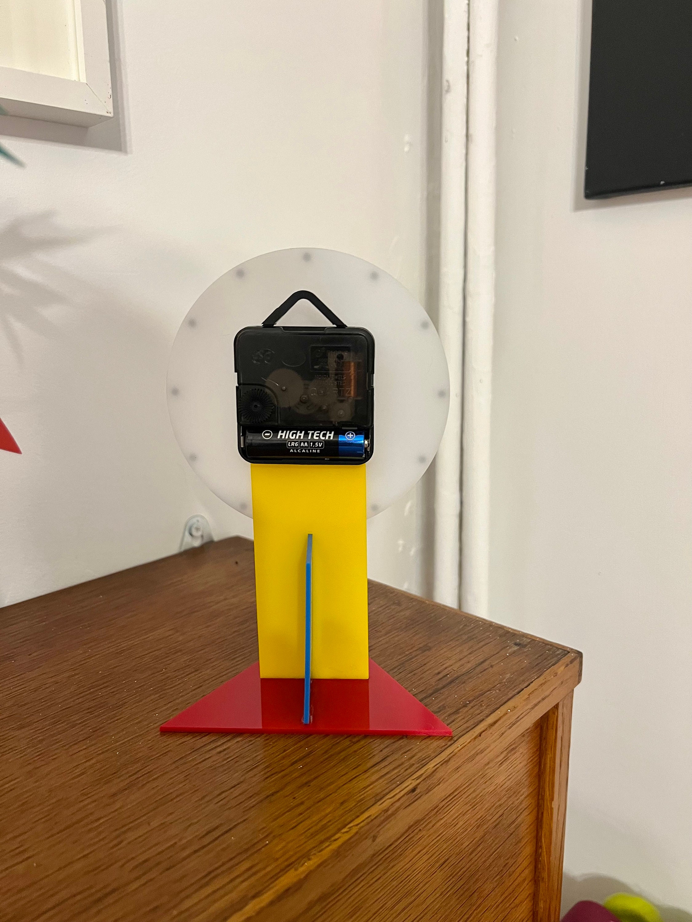 Memphis Mid Century Table Clock - Etsy