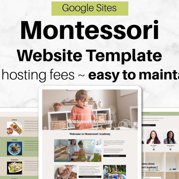 FOREST SCHOOL Website Template Google Sites for Nature-based Learning ...