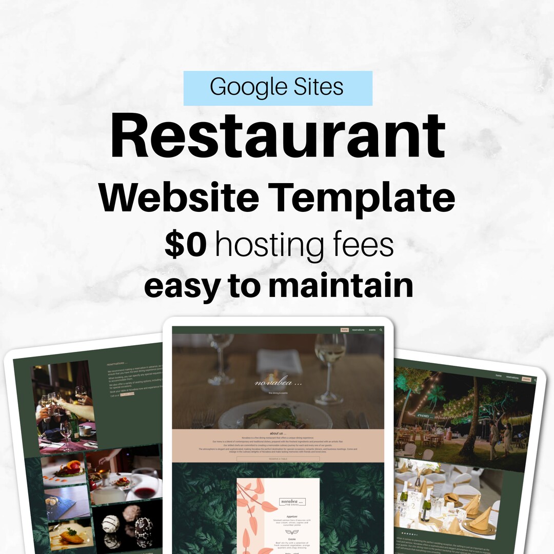 Restaurant Website on Google | Menus, Fine Dining, Take Out, Fast Food ...