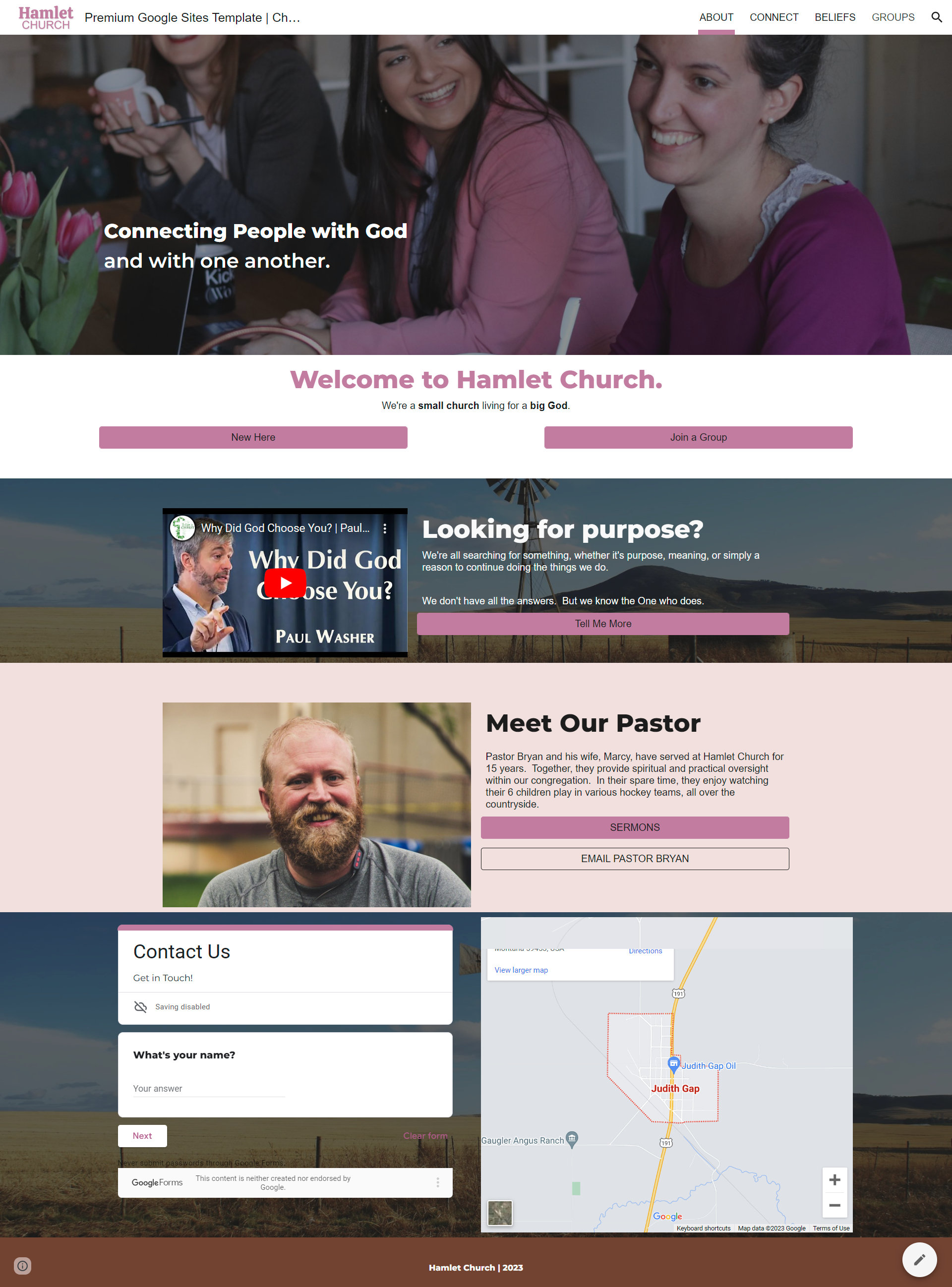Church Website Template for Church, Synagogue, Temple, Chapel, Charity ...