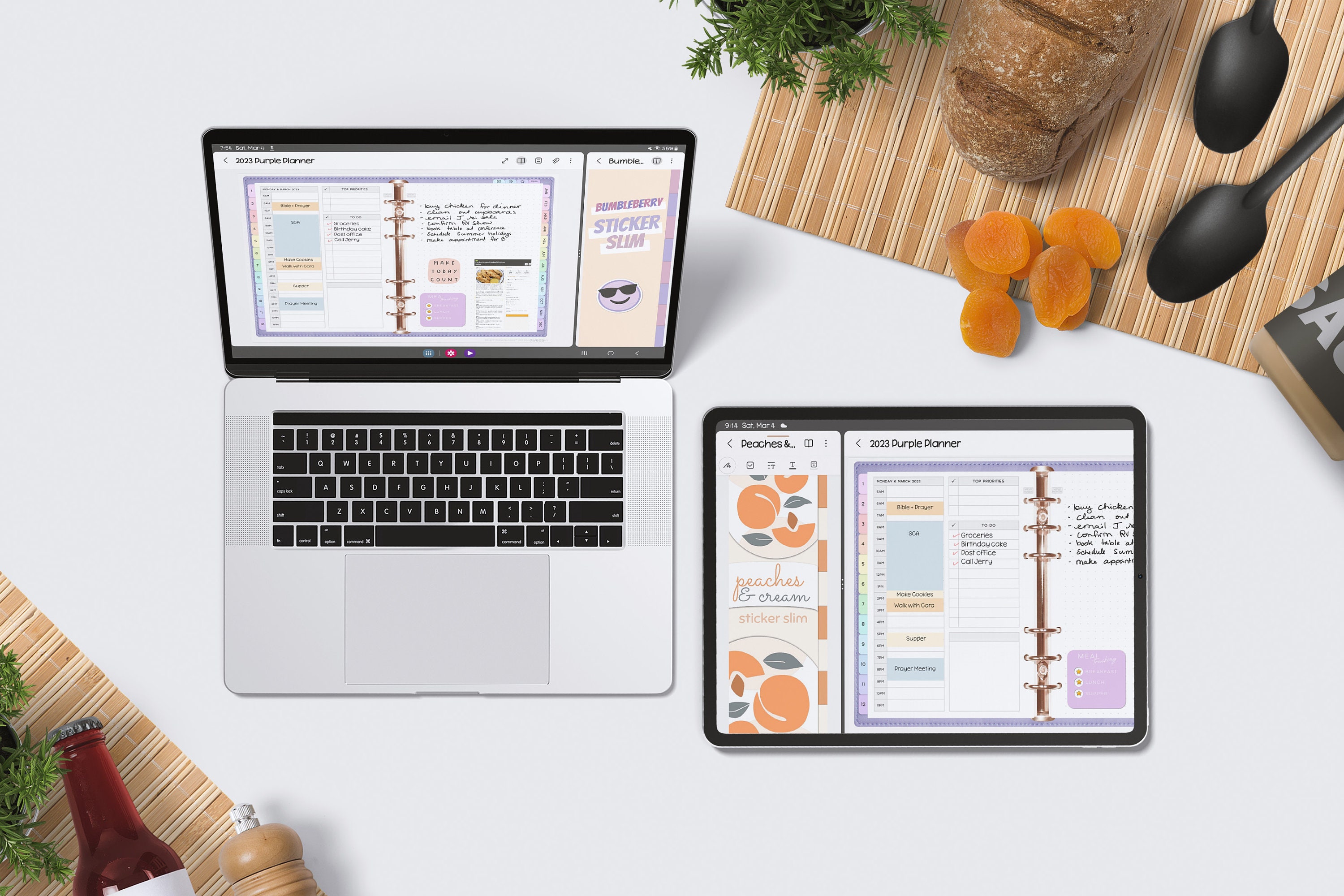STICKER BOOK (blank) for Digital Planning | Peaches & Cream Sticker ...