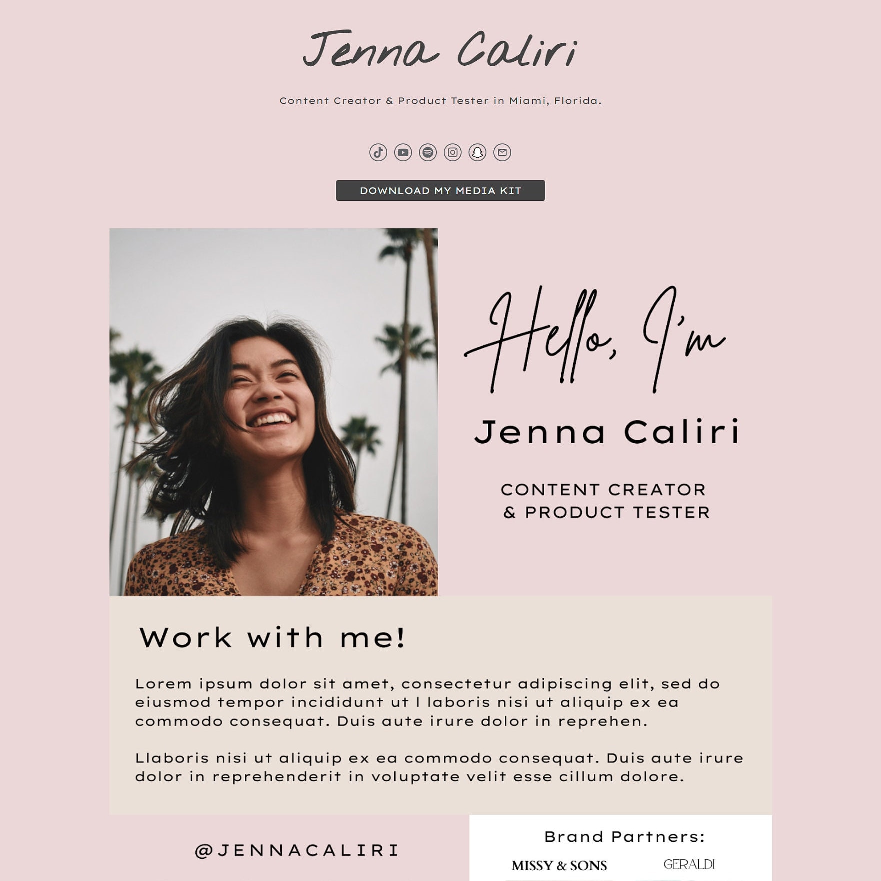 CONTENT CREATOR Website Template Google Sites Vlog, Blog, Product ...