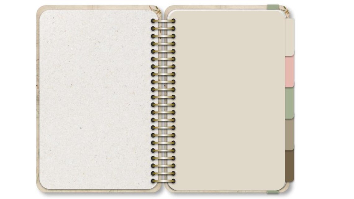 VINTAGE FLORAL Digital Notebook Hyperlinked PDF 5 Sections - Etsy