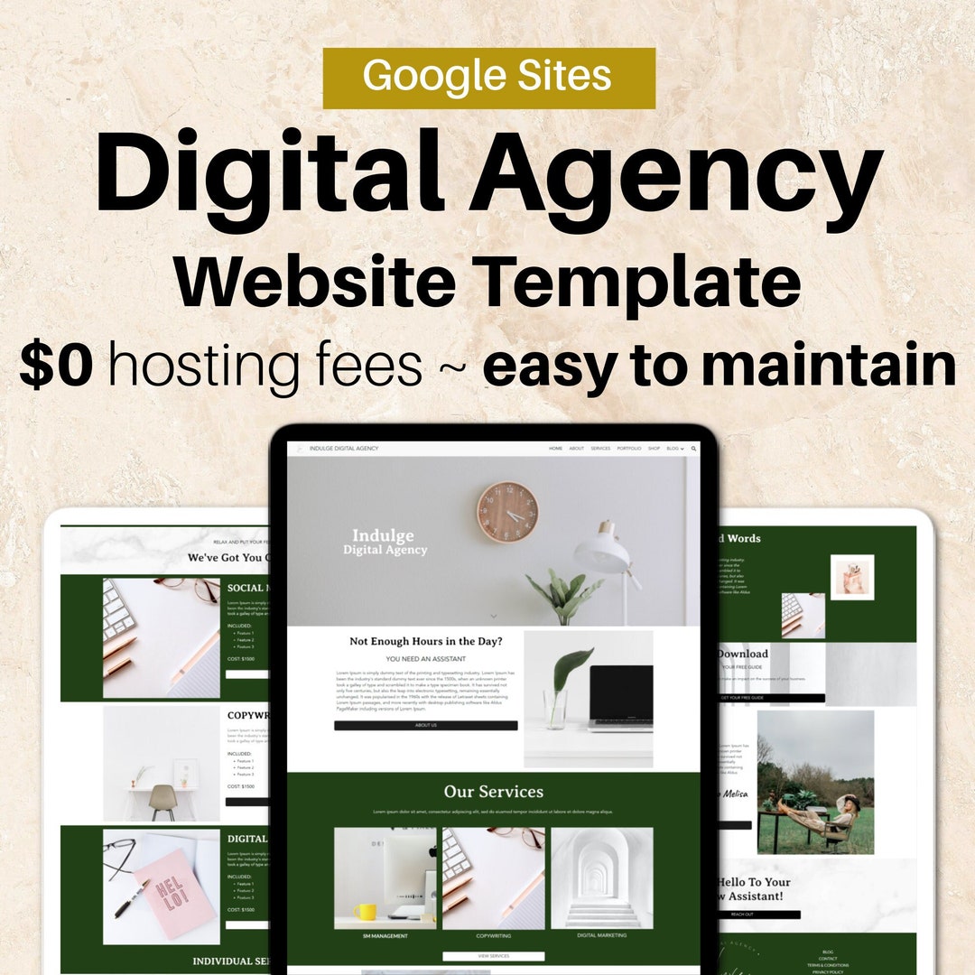 DIGITAL AGENCY Website Template | Google Sites | Social Media ...