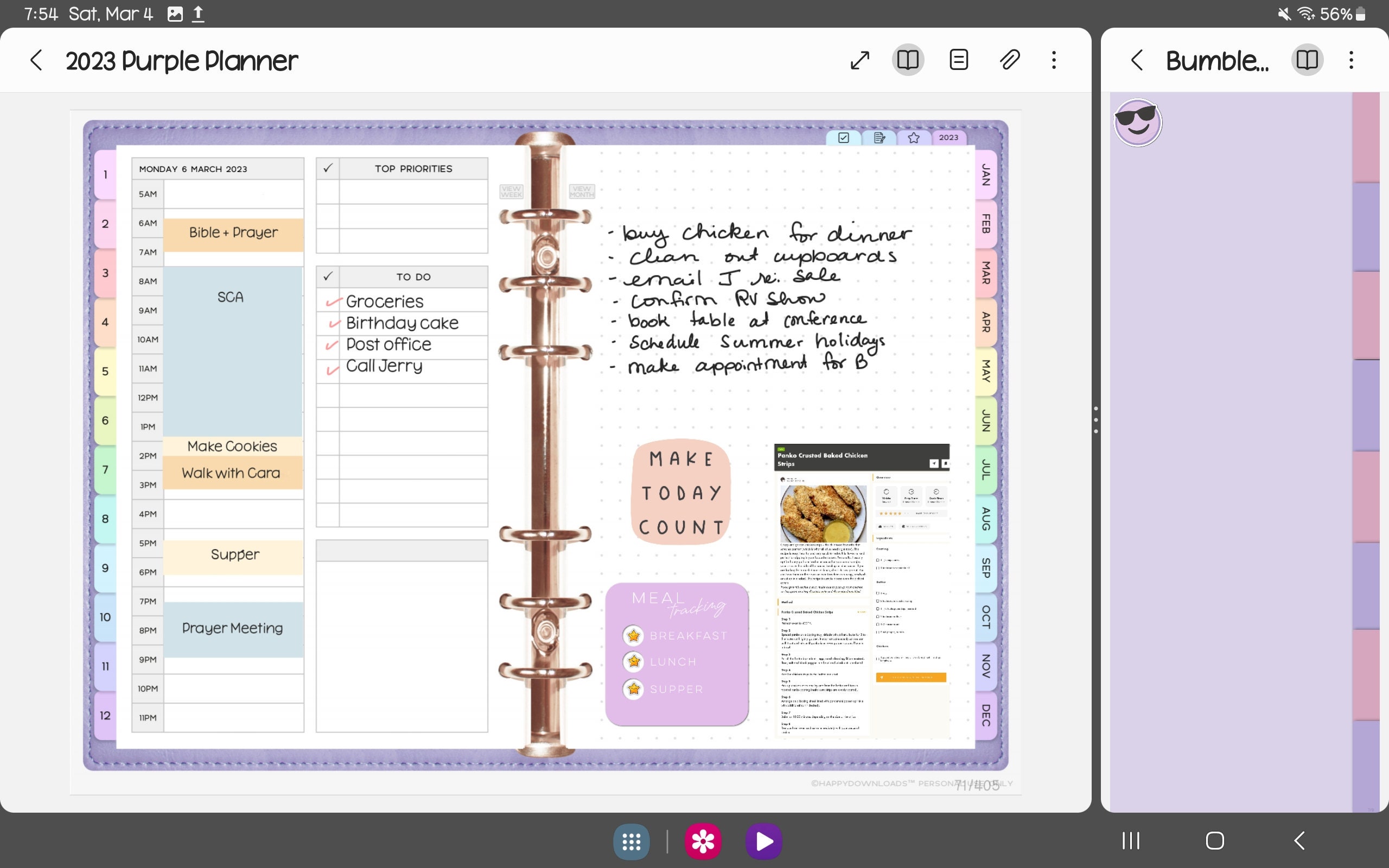 STICKER BOOK (blank) for Digital Planning | Bumbleberry Sticker Slim ...