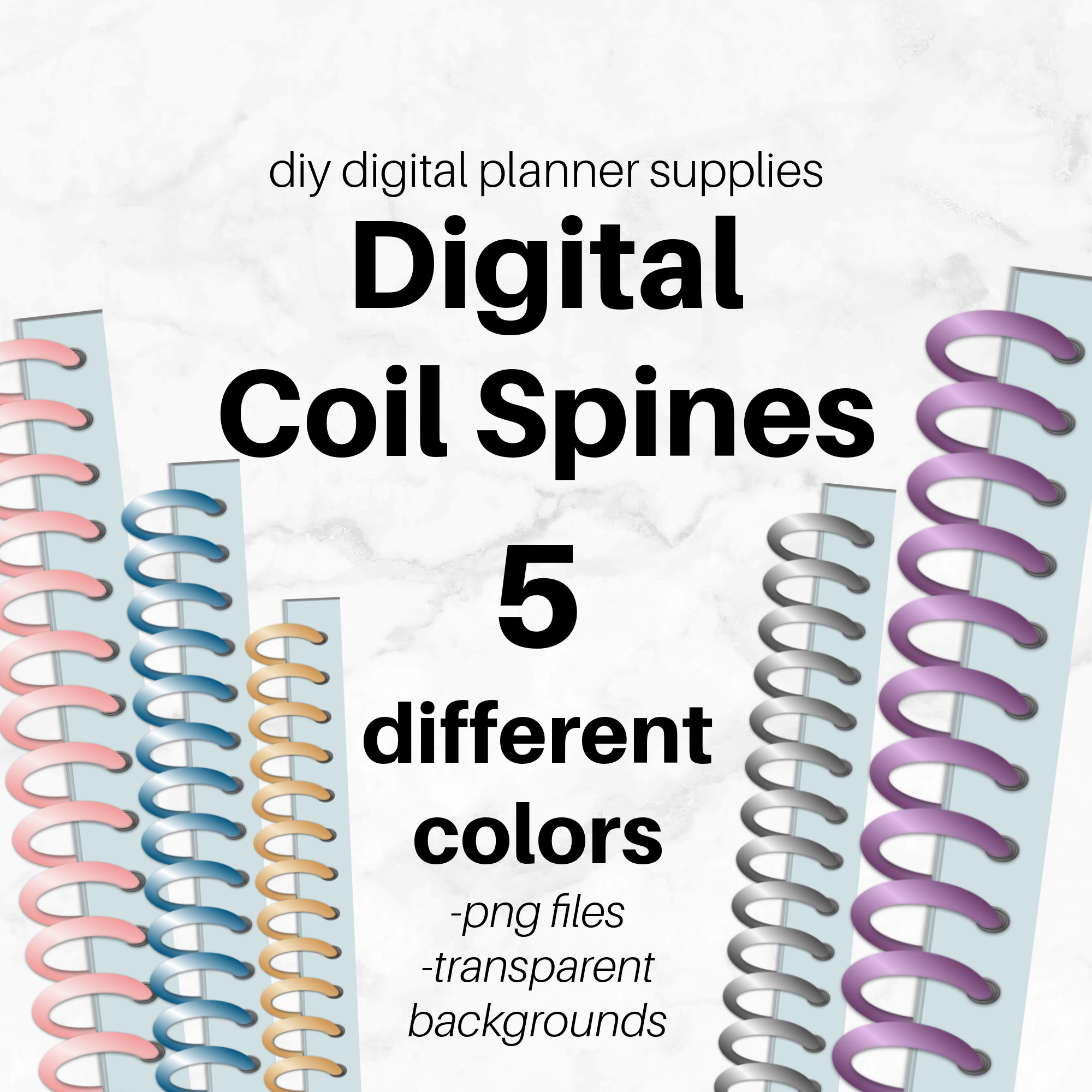 COILS - SPIRAL for Digital Planners | DIY Planner, Calendar, Journal ...