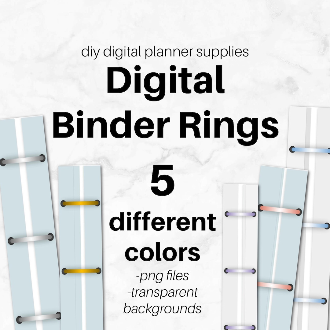 3 Ring Binder Rings for Digital Planners | DIY Planner, Calendar ...