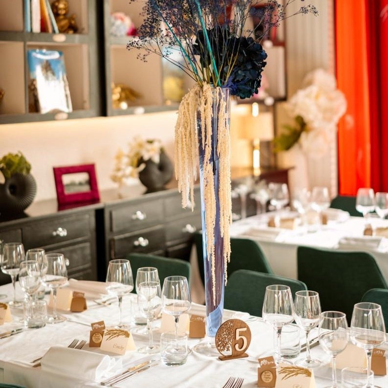 Elegant Wooden Table Numbers Set Wedding 3D Table Sign Party Decor ...