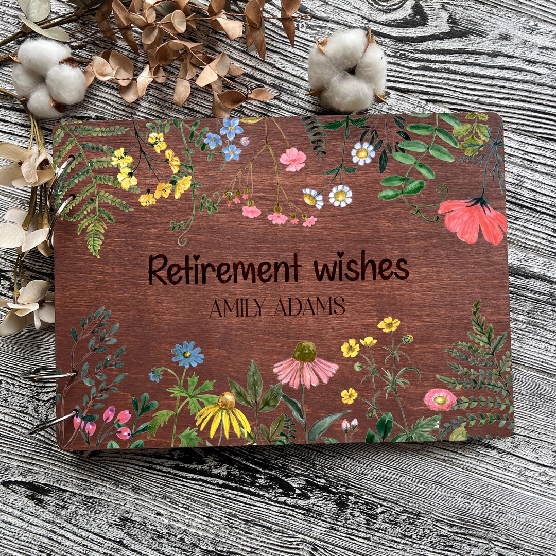Personalized Guest Book for Retirement Party Congratulation on Your ...