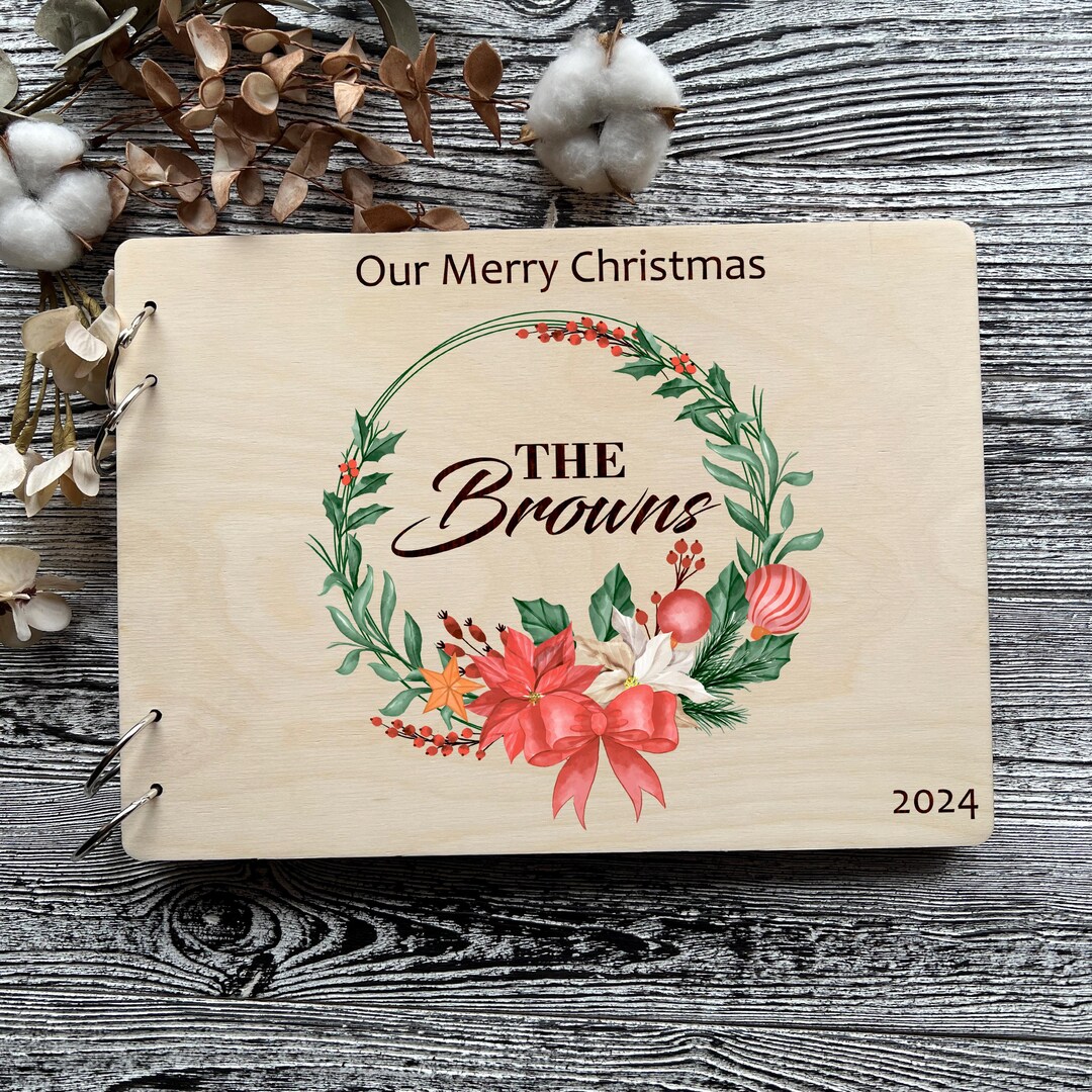 Unique Christmas Memory Photo Book Our First Xmas Gift for Her Him ...