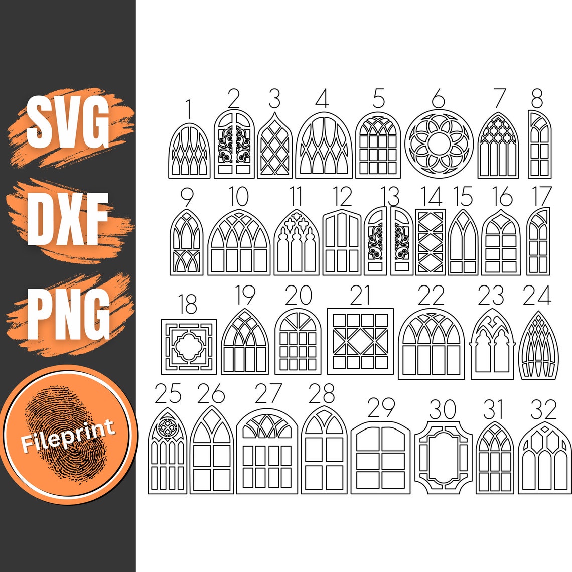 32 Beautiful Farmhouse Window Panes SVG | Rustic Frame Svg | Laser SVG ...