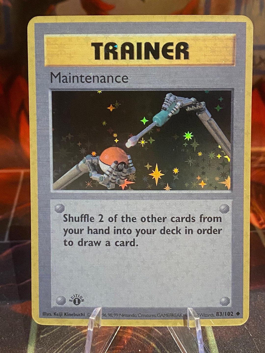 Maintenance 83/102 Jungle Fossil Base Set Pokemon Custom Card ...