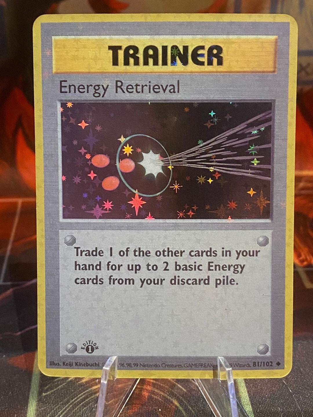 Energy Retrieval 81/102 Jungle Fossil Base Set Pokemon Custom - Etsy