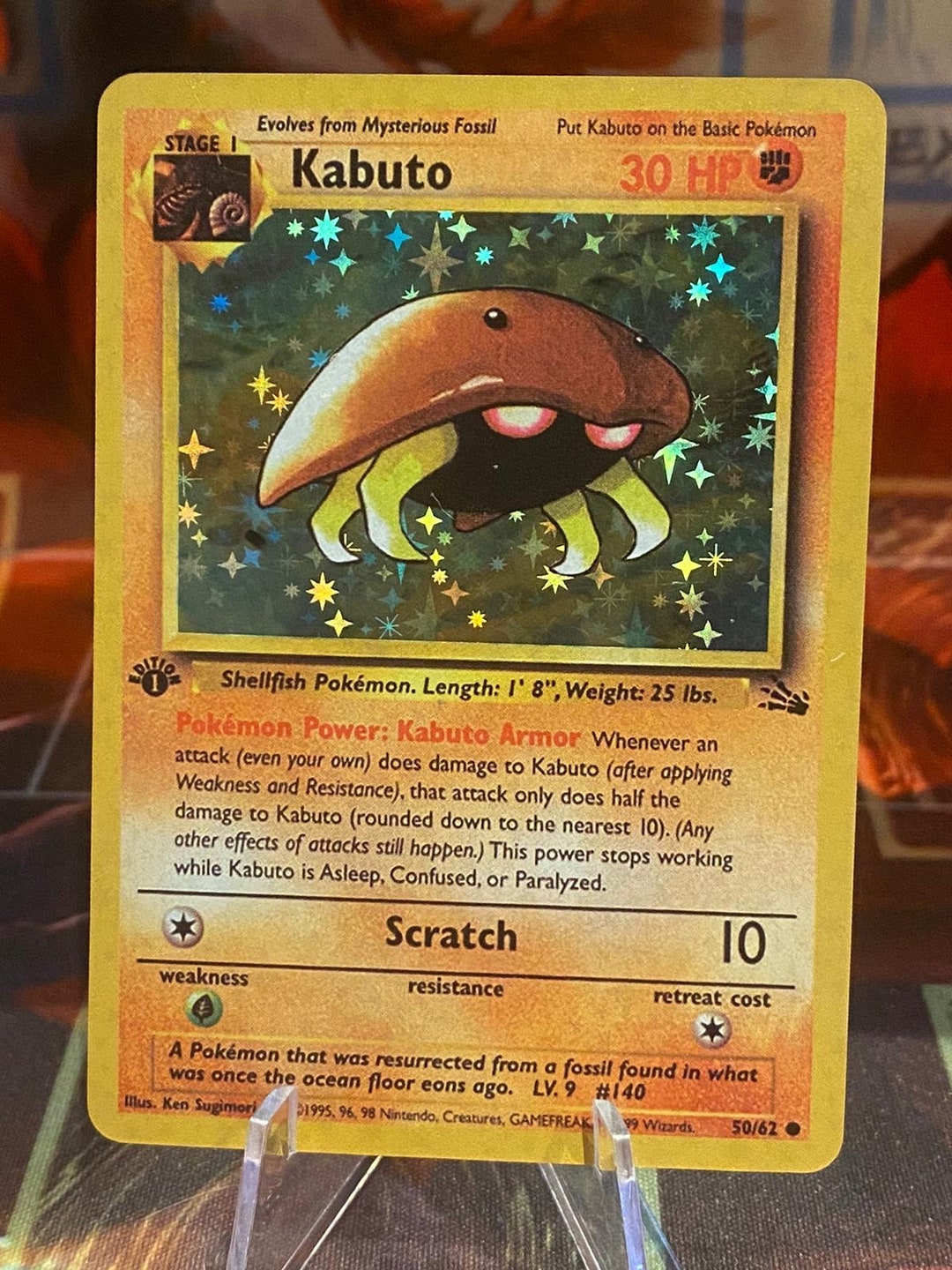 Kabuto 50/62 Jungle Fossil Base Set Pokemon Custom Card - Etsy