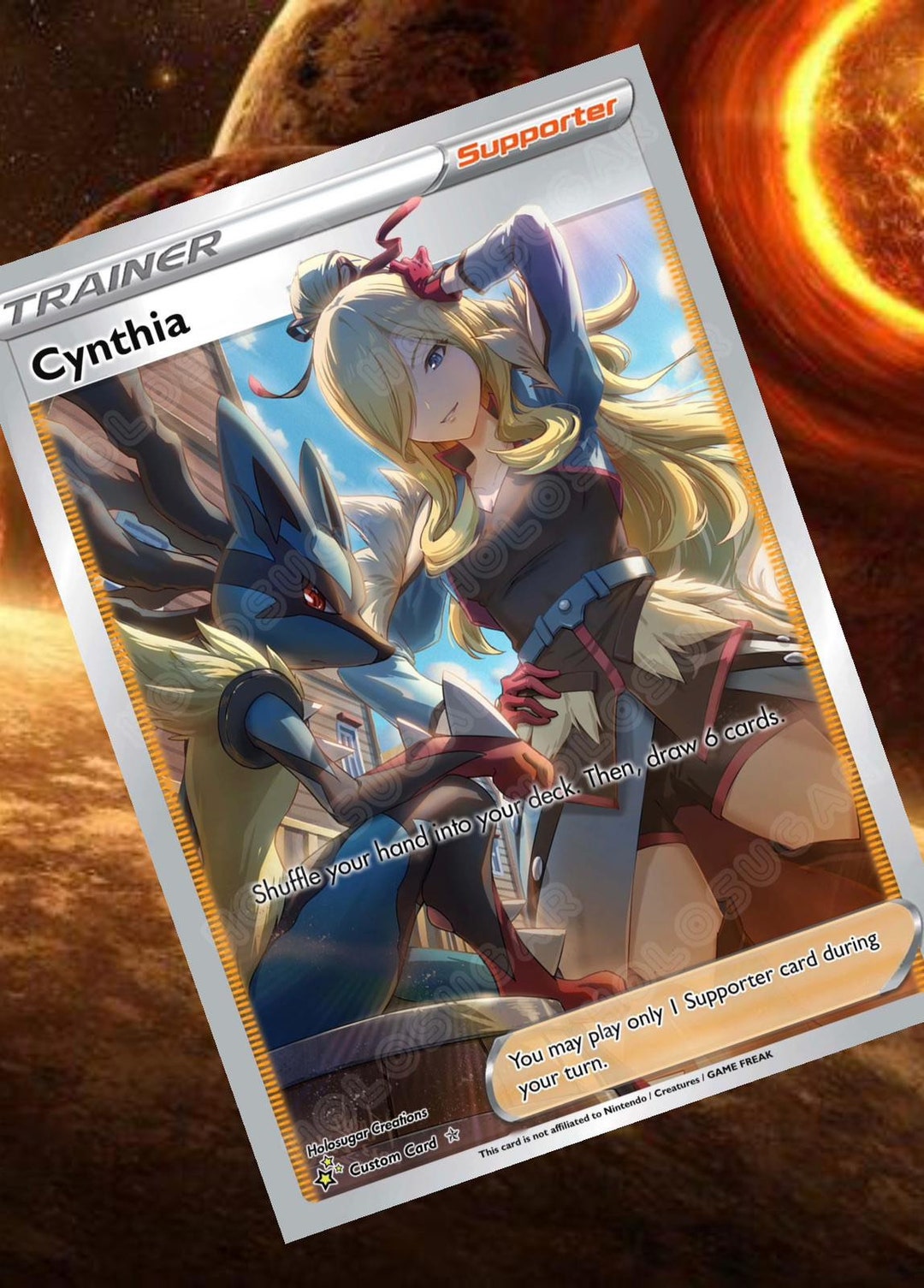 Trainer Card Candace Lusamine Cynthia Ash Ketchum Nessa Misty - Etsy