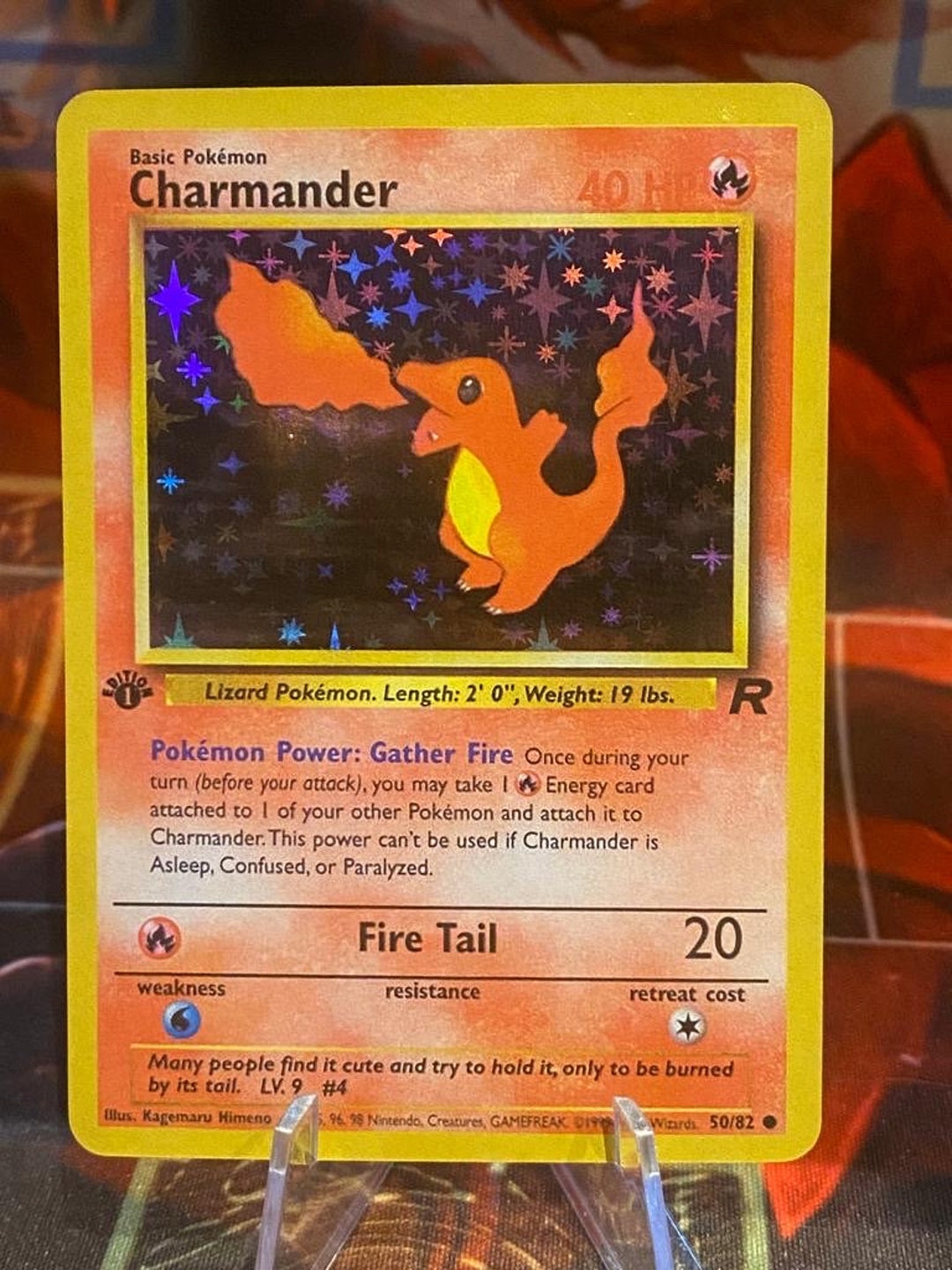 Charmander 50/82 Team Rocket Neo Destiny Jungle Fossil Base - Etsy