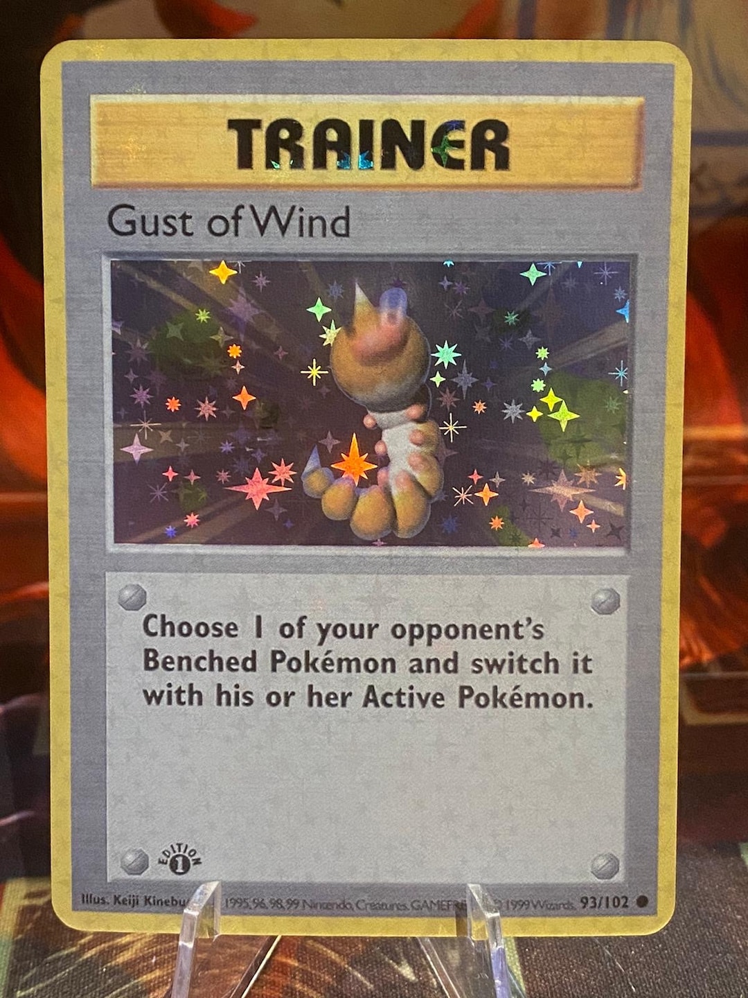 Gust of Wind 93/102 Jungle Fossil Base Set Pokemon Custom Card ...