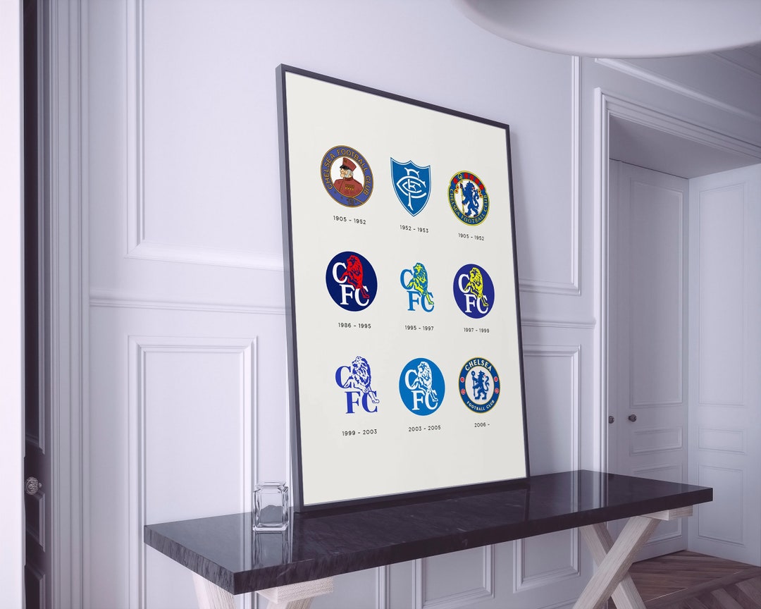 Chelsea FC Poster, Chelsea Logo Poster, Premier League Poster, Football ...