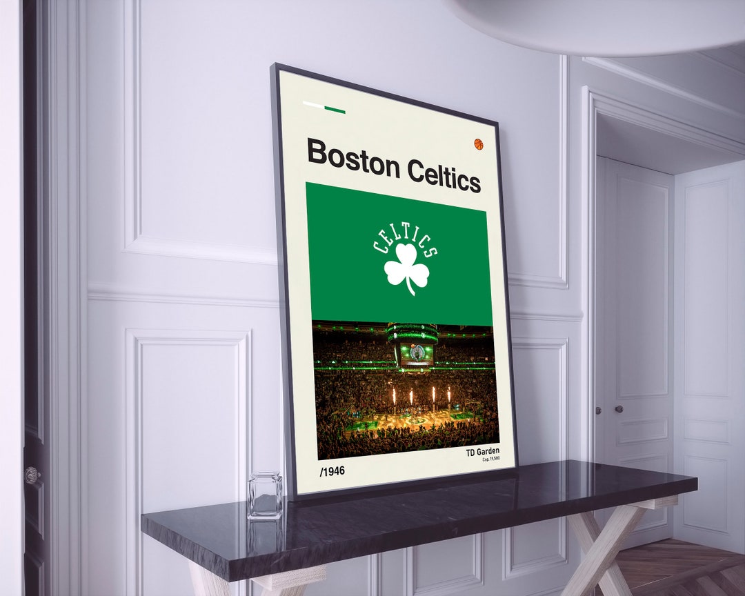 TD Garden Poster, Boston Celtics Poster, NBA Decor, Minimalist Sports ...