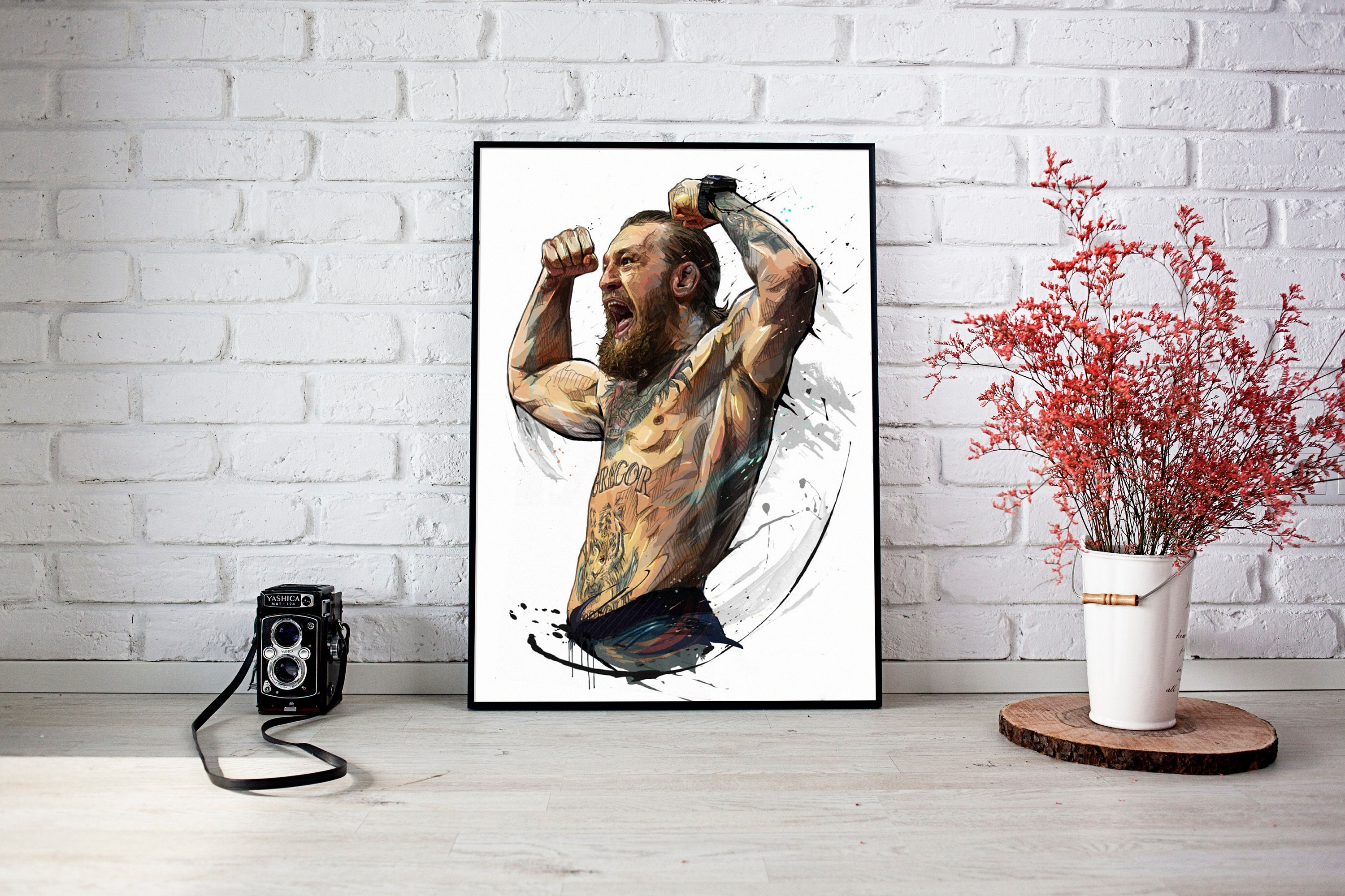Conor McGregor Poster, UFC Poster, Conor McGregor Portrait No Framed