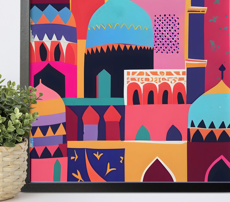 Abstract Moroccan Mosque Art, Printable Wall Art, Instant Download ...