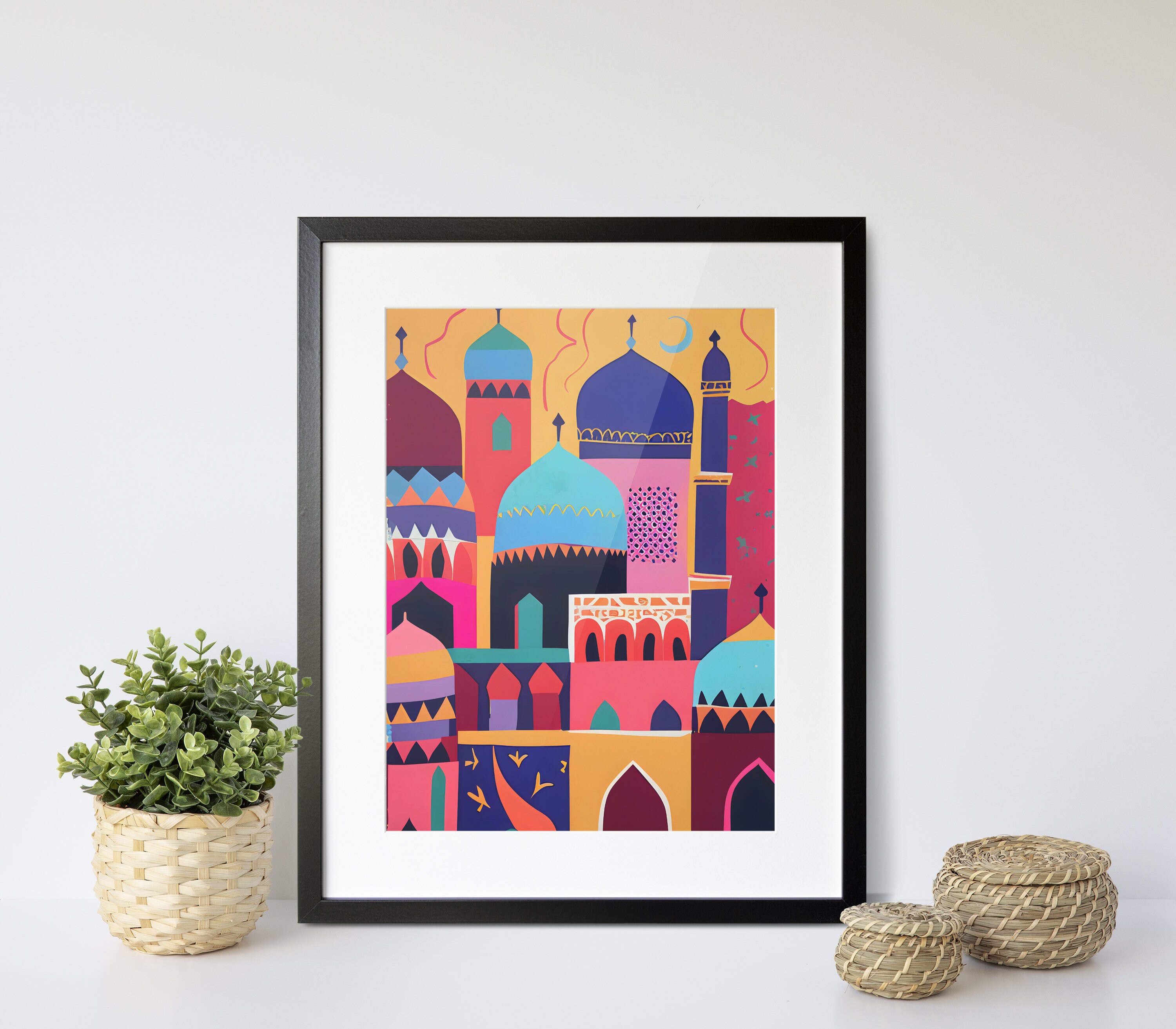 Abstract Moroccan Mosque Art Printable Wall Art Instant - Etsy