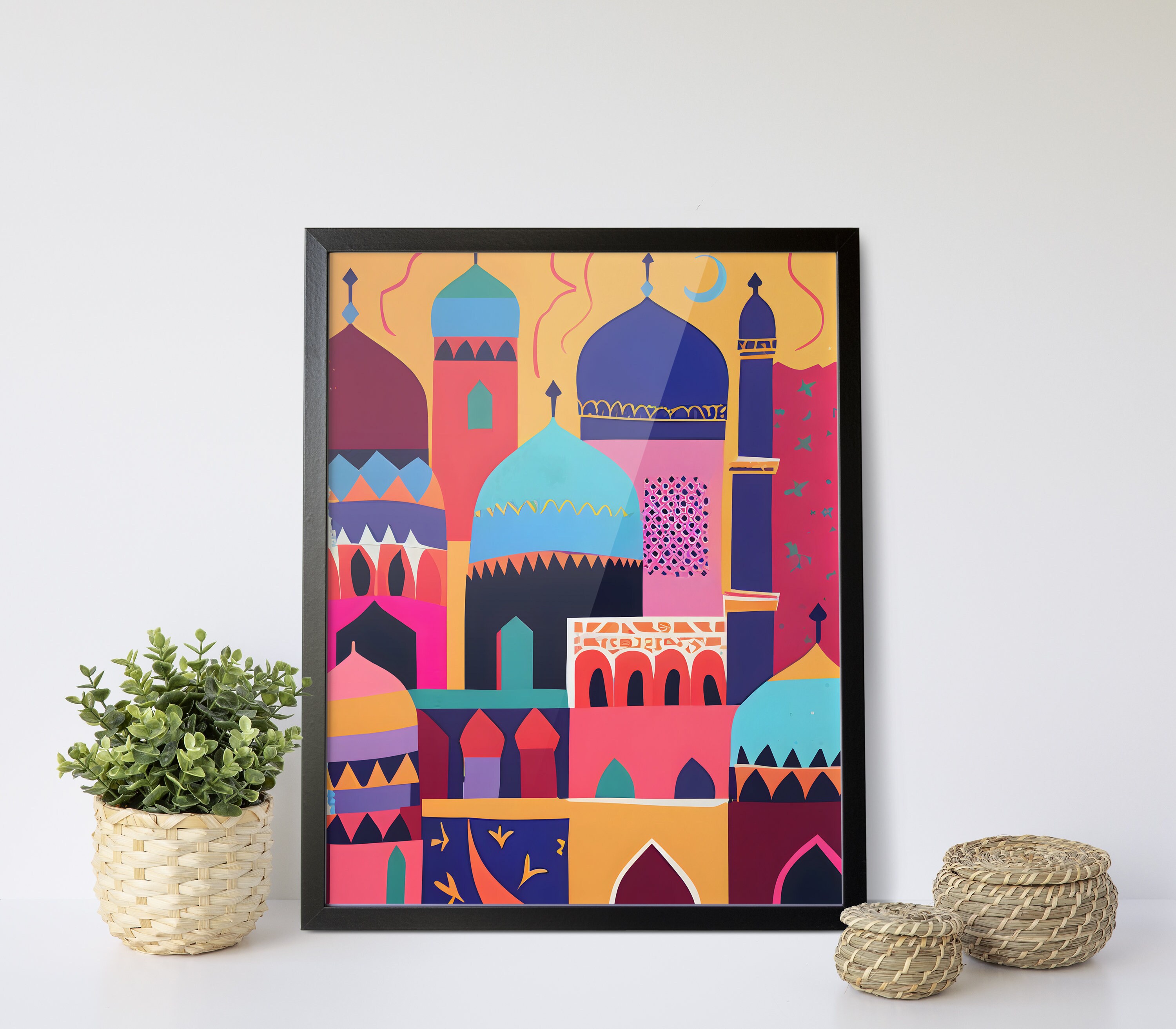 Abstract Moroccan Mosque Art Printable Wall Art Instant - Etsy
