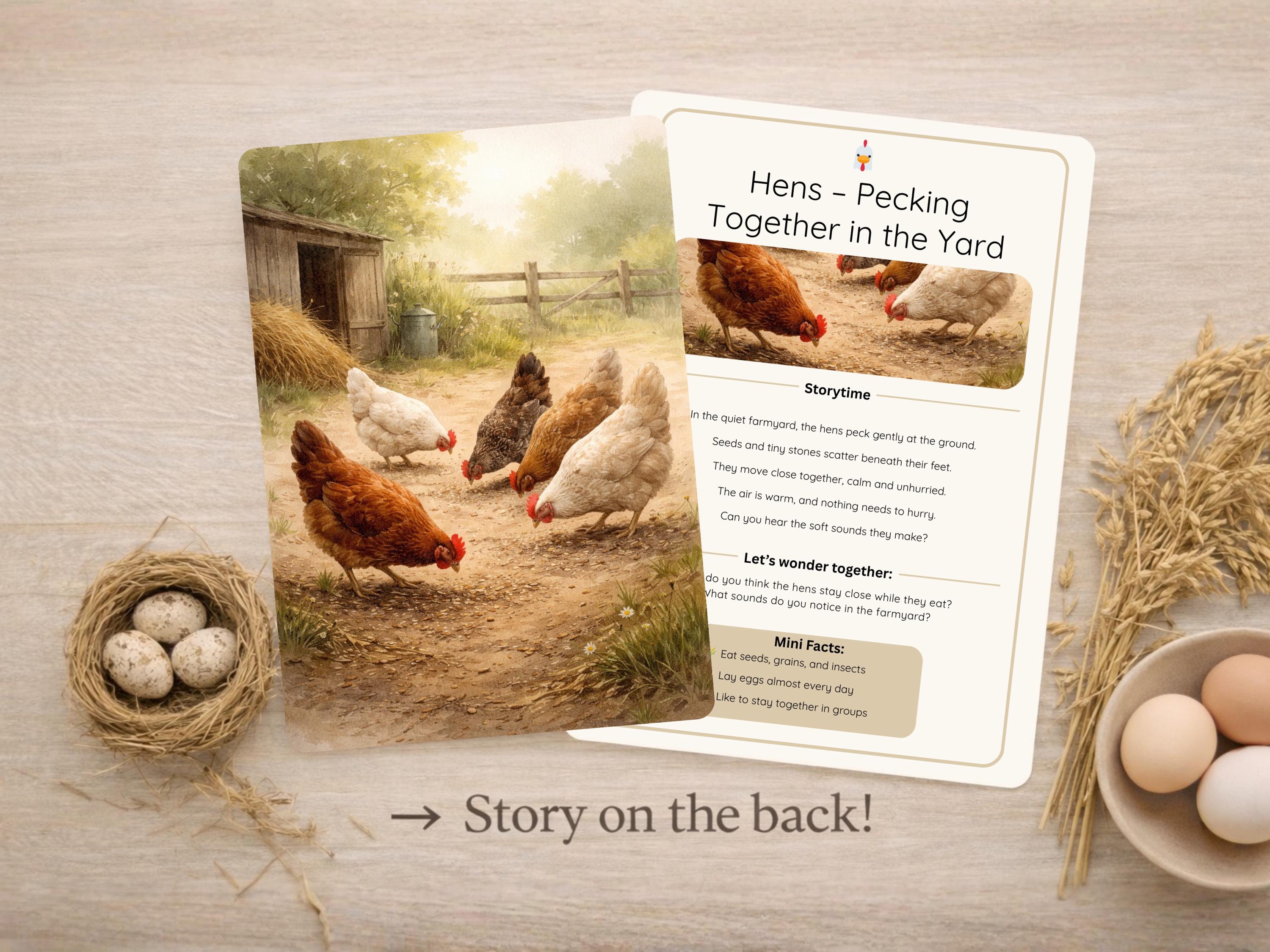 Farm Life Story Cards for Kids | Calm Farm Animal Stories | Preschool ...